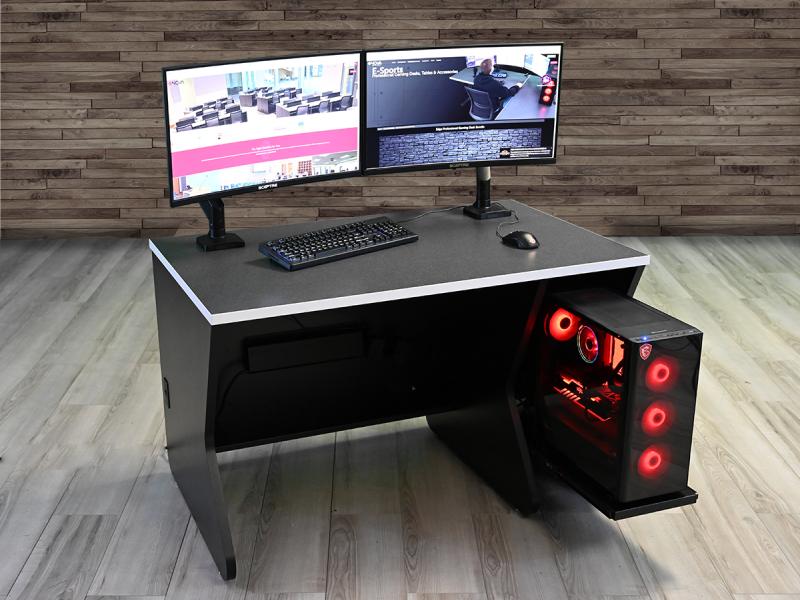 Educational Gaming Desk With Slide Out PC Shelf | Nova Solutions
